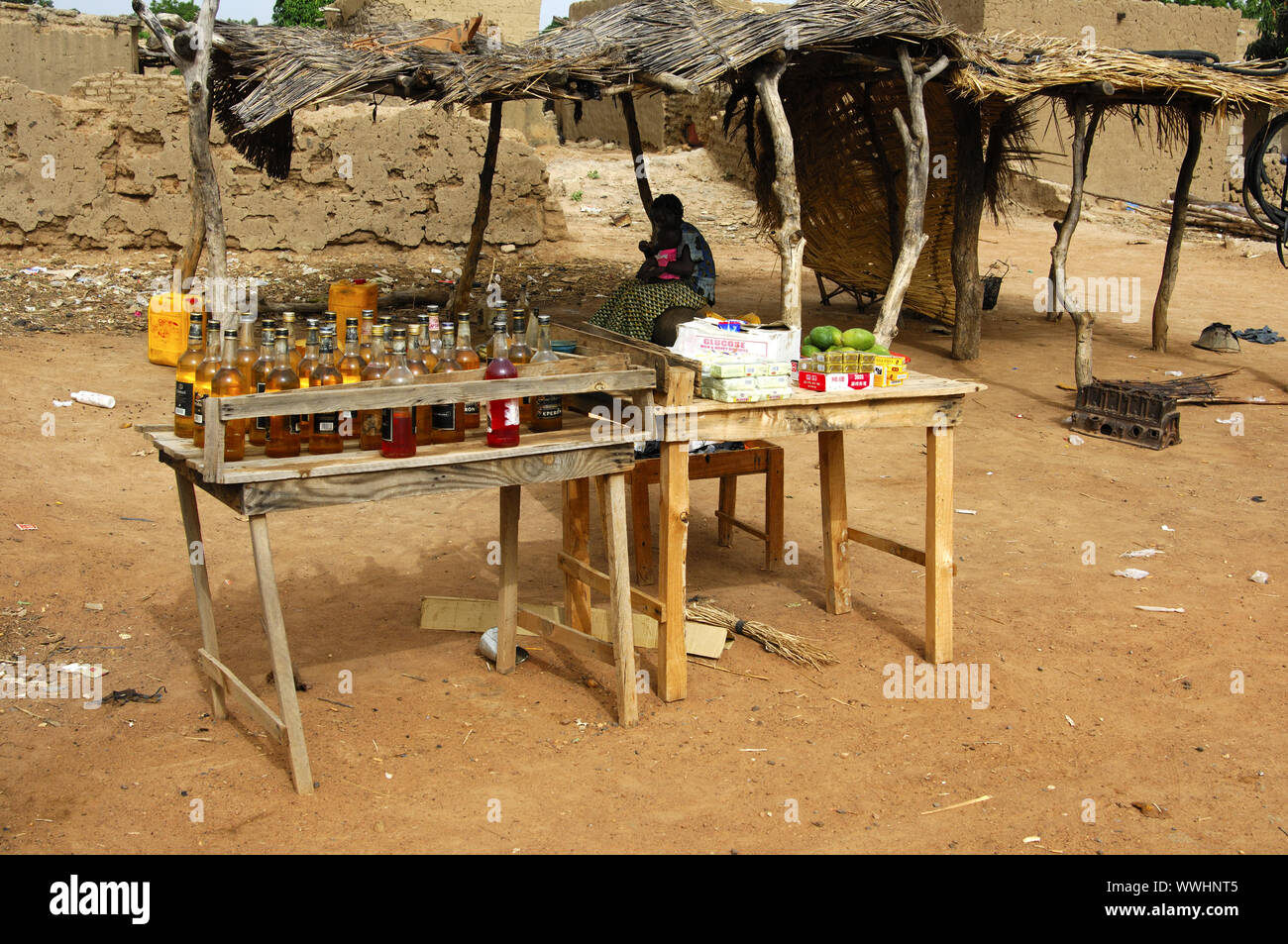 Market stall, Burkina Faso, Africa Stock Photo - Alamy