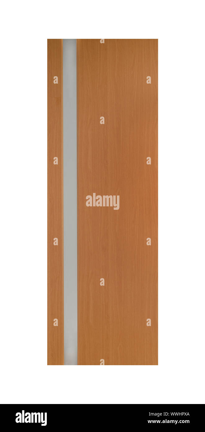 Common house interior door isolated on white background Stock Photo - Alamy