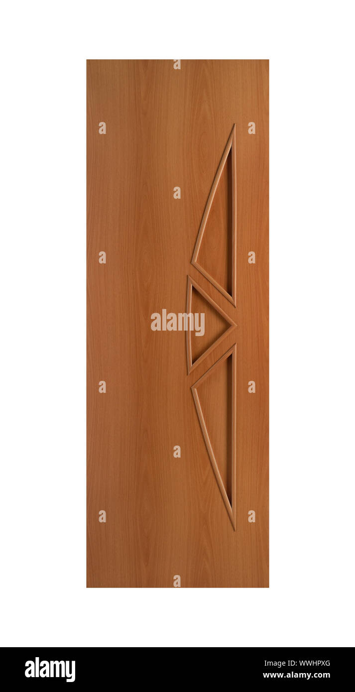 Common house interior door isolated on white background Stock Photo - Alamy