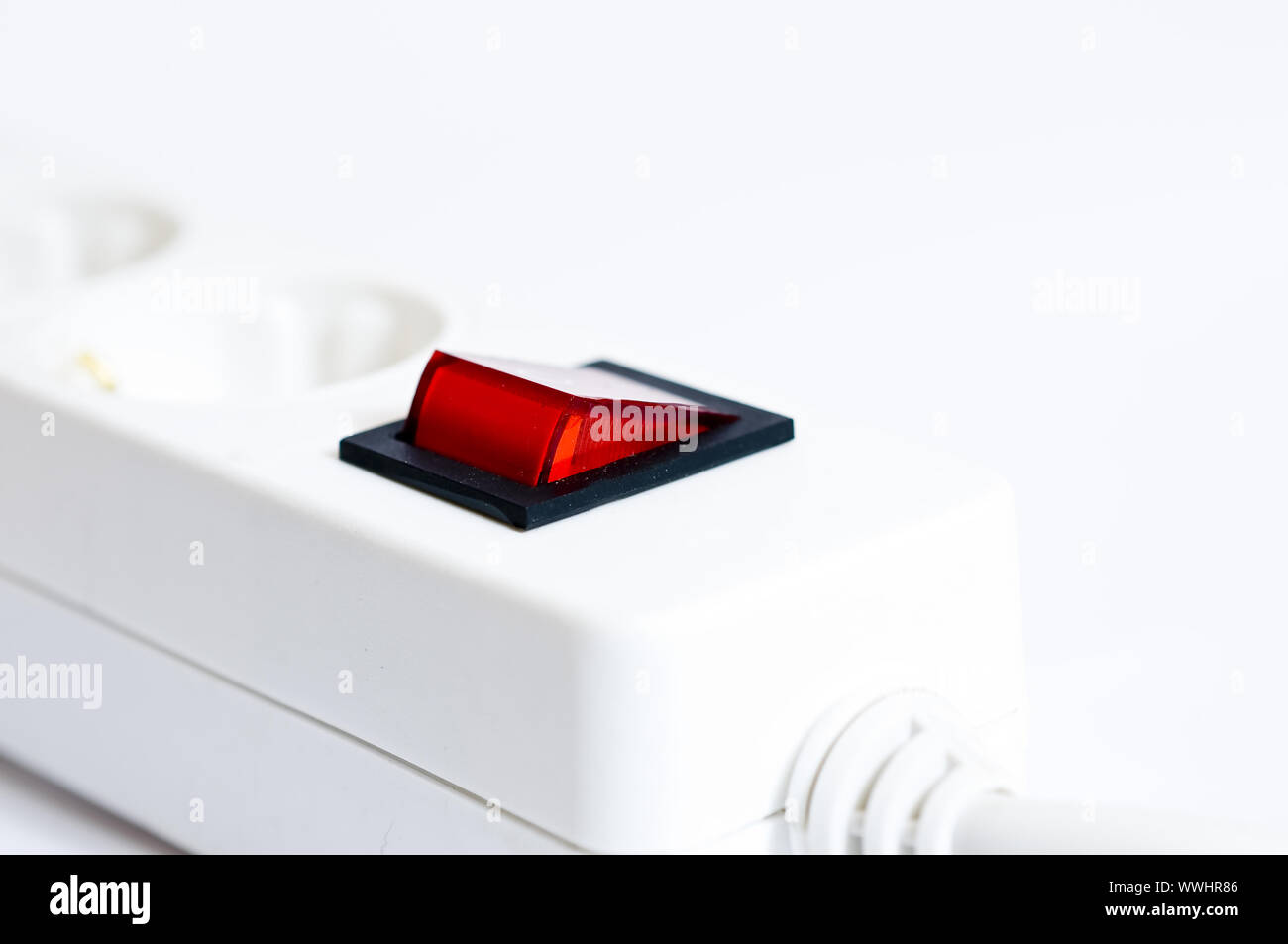 Connector strip with switch Stock Photo - Alamy