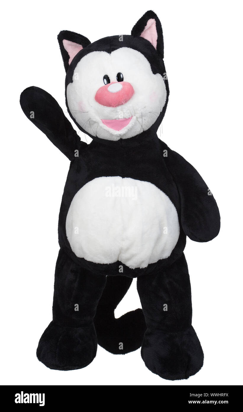 Toy soft kitten on a white background Stock Photo - Alamy