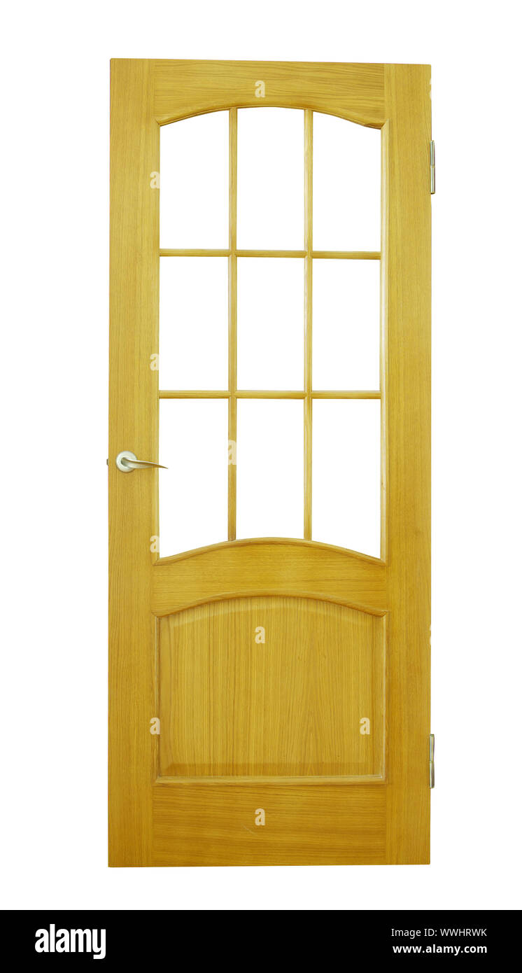 Entrance hall interior wood open door Cut Out Stock Images & Pictures ...