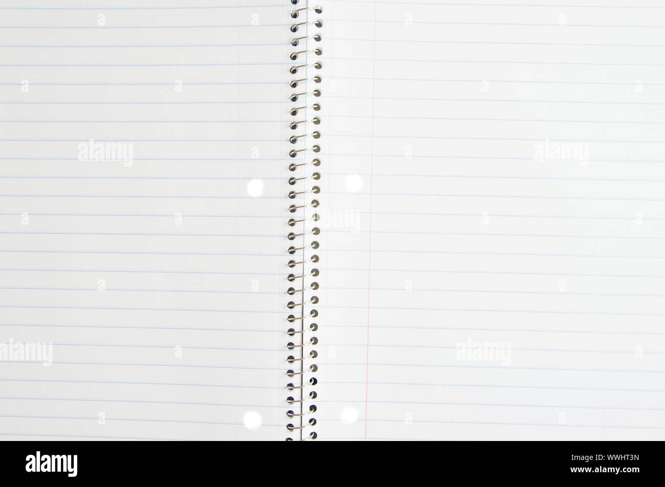 open spiral note book with lines Stock Photo - Alamy