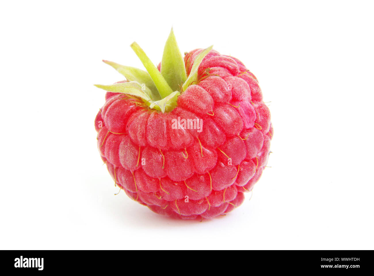 fresh raspberry closeup isolated on white background Stock Photo - Alamy