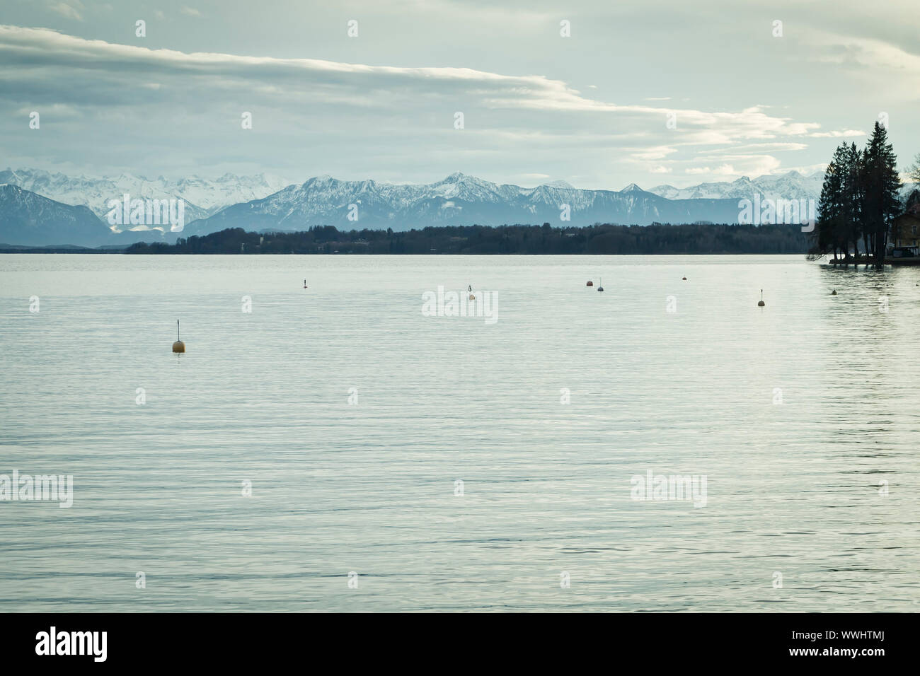 An image of the Starnberg Lake in Bavaria Germany - Tutzing Stock Photo ...