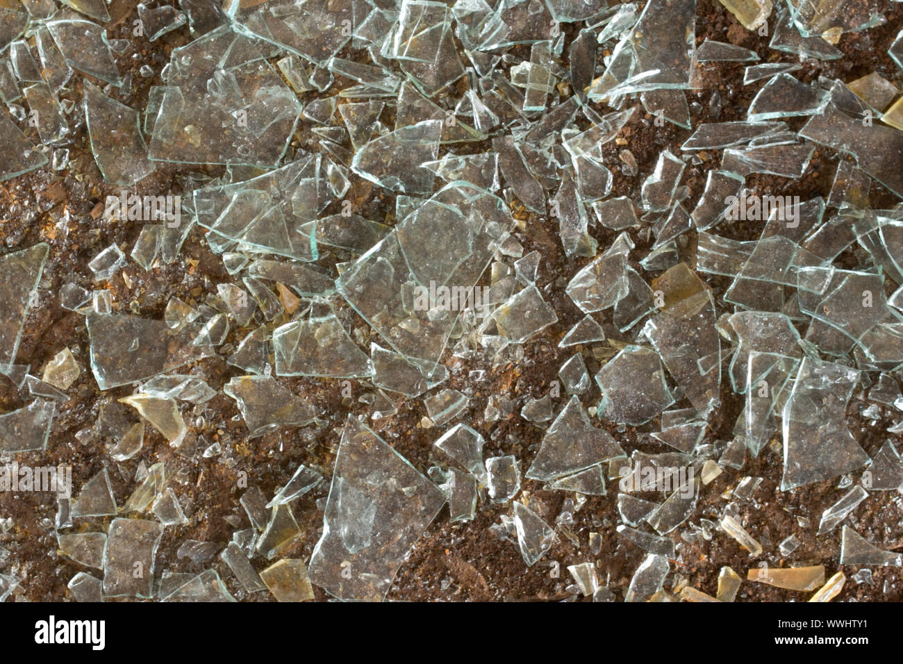 Floor and splinters of glass Stock Photo - Alamy