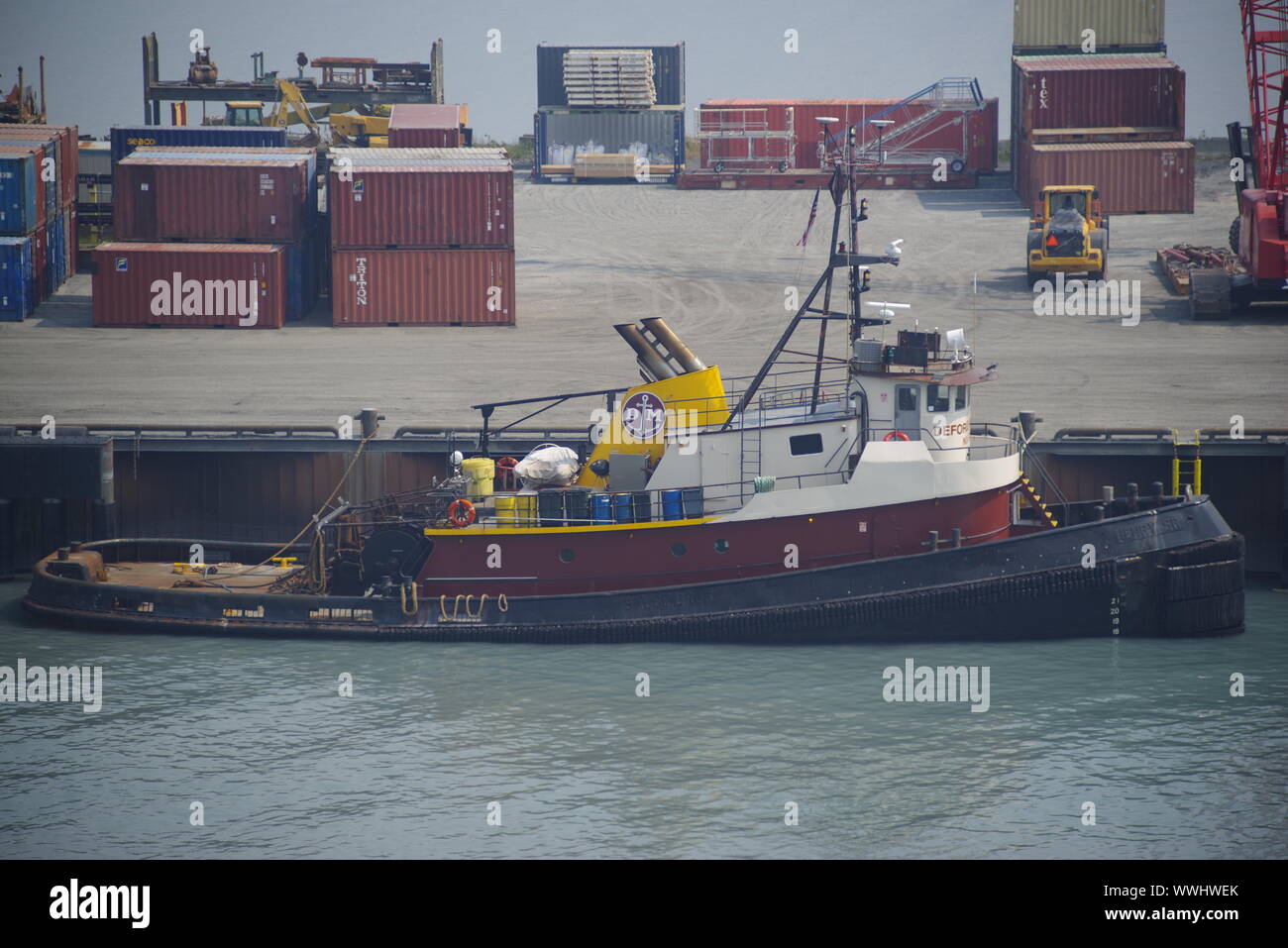 Tug Sea Hawk in the harbour at Seward, Alaska, USA Stock Photo - Alamy