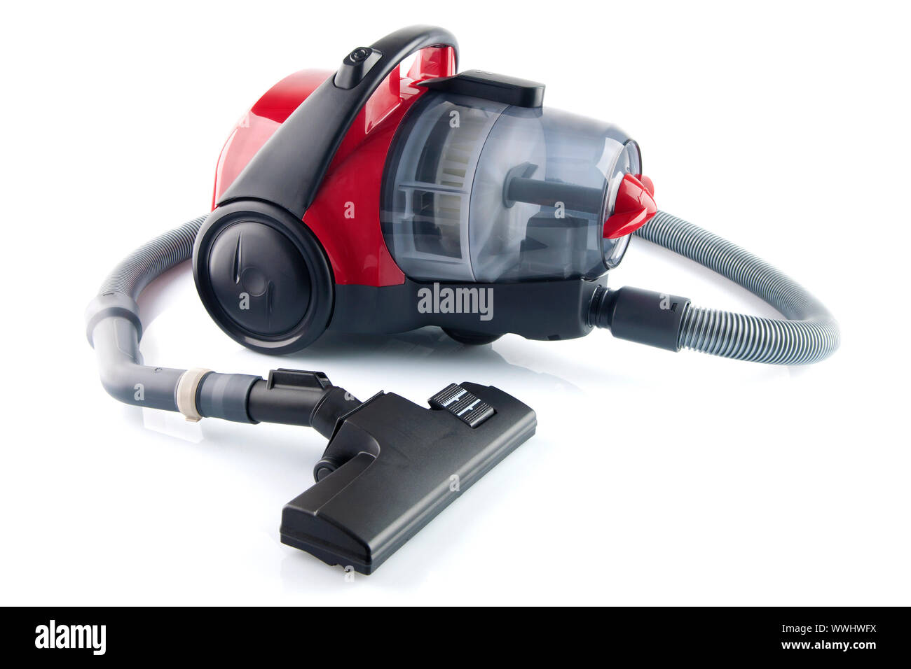 Vacuum cleaner on white background Stock Photo - Alamy