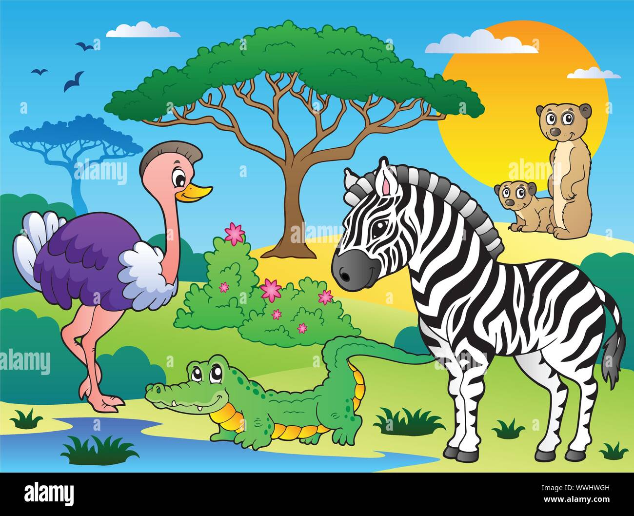 Drawable Landscape Images With Animals How To Draw A Village Landscape