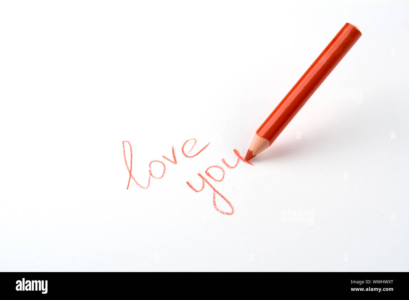 I love you pencil and paper hi-res stock photography and images - Alamy