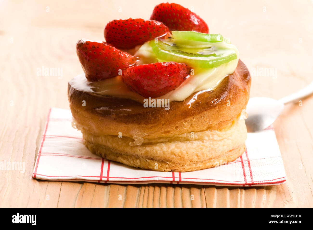 French cake with fresh fruits Stock Photo - Alamy