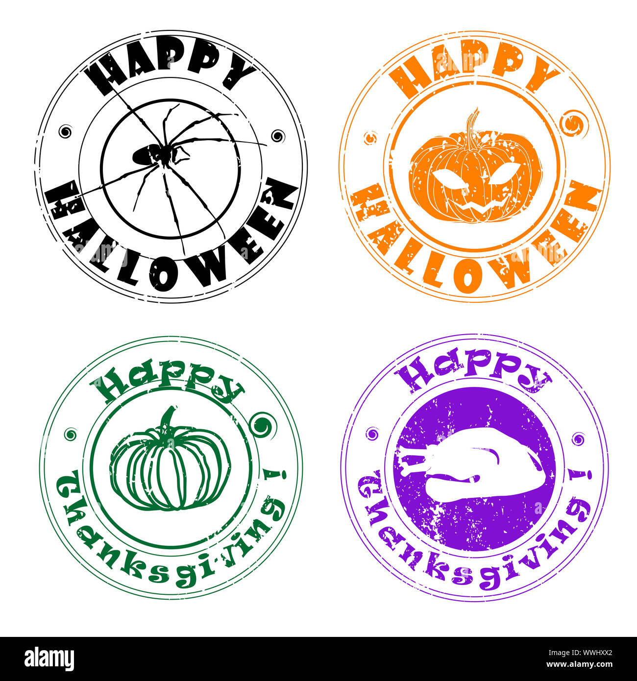 Halloween stamps hi-res stock photography and images - Alamy