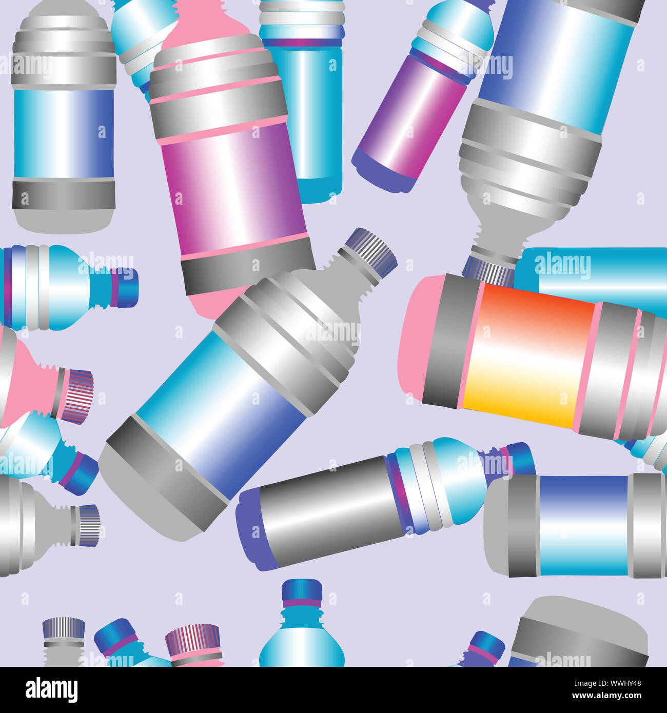 recycling plastic bottles pattern for print Stock Photo - Alamy
