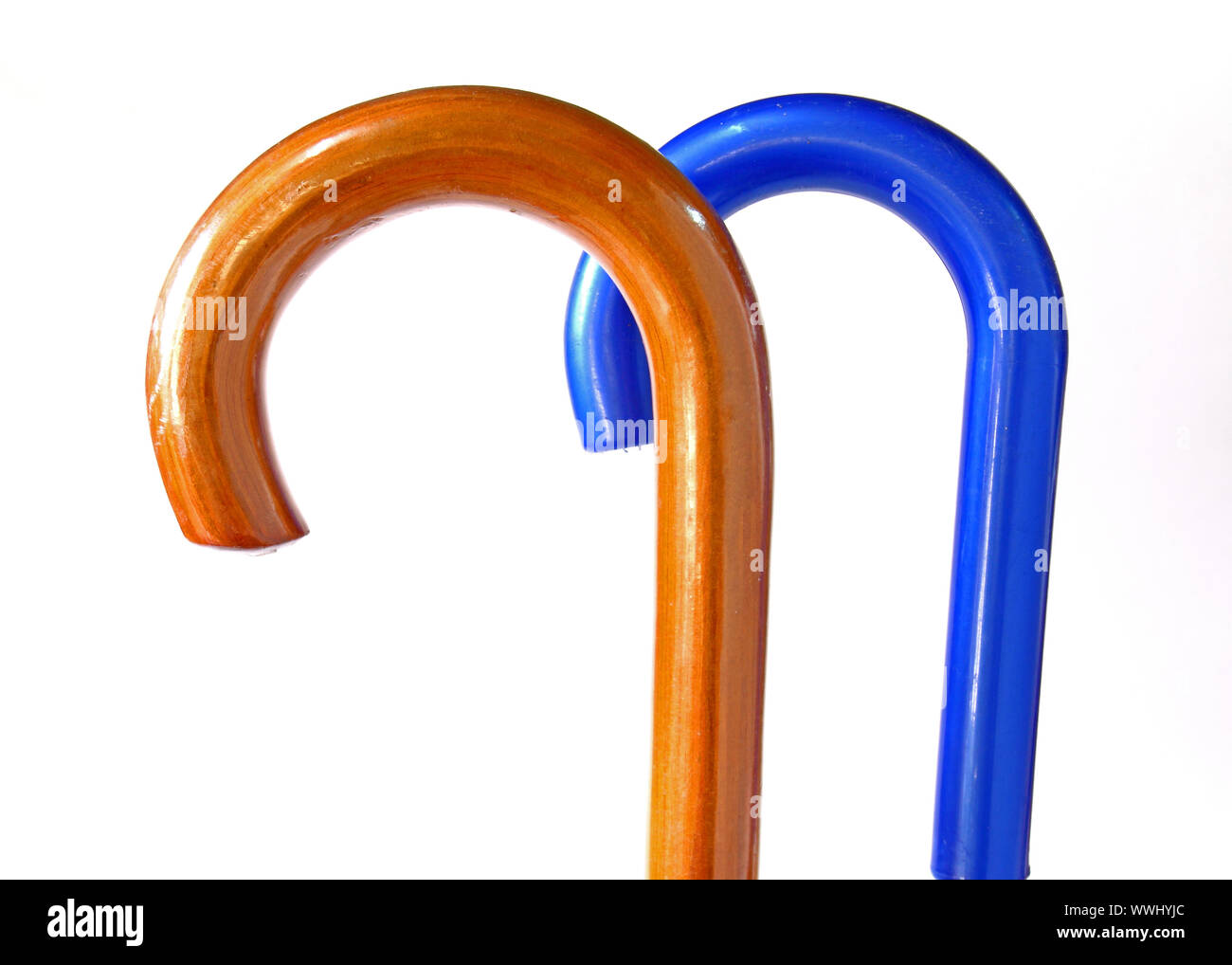 Close up of umbrella handle with white background Stock Photo - Alamy