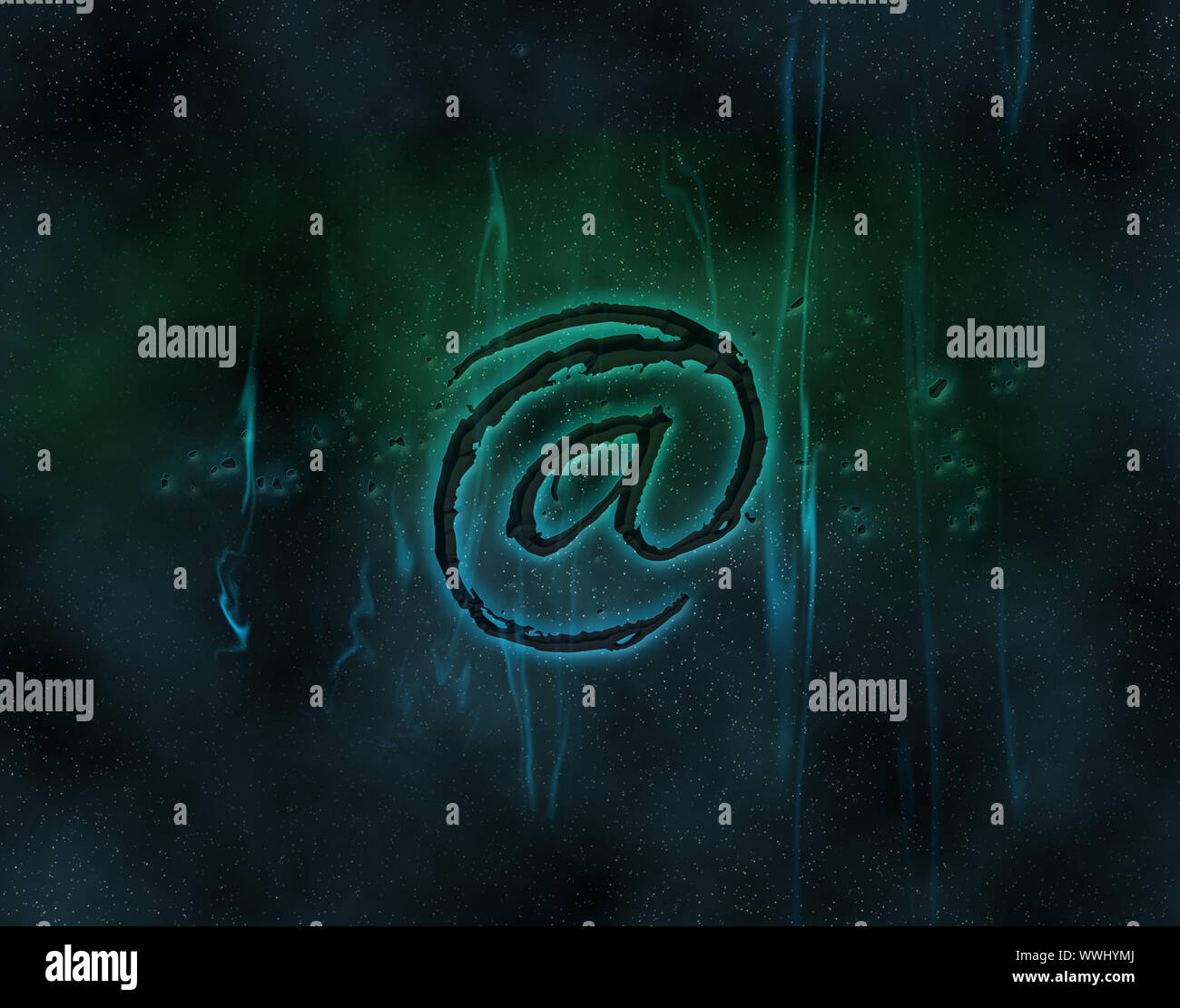 Smokey at sign in space Stock Photo - Alamy