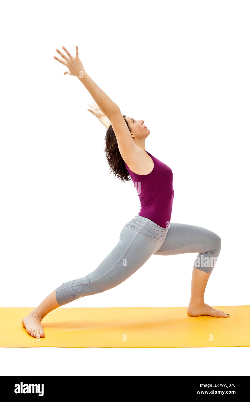 An image of a pretty woman doing yoga Stock Photo - Alamy