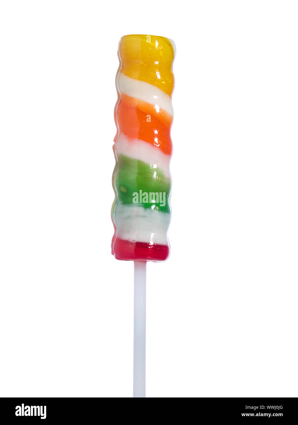 A stick lollipop isolated over white background Stock Photo - Alamy