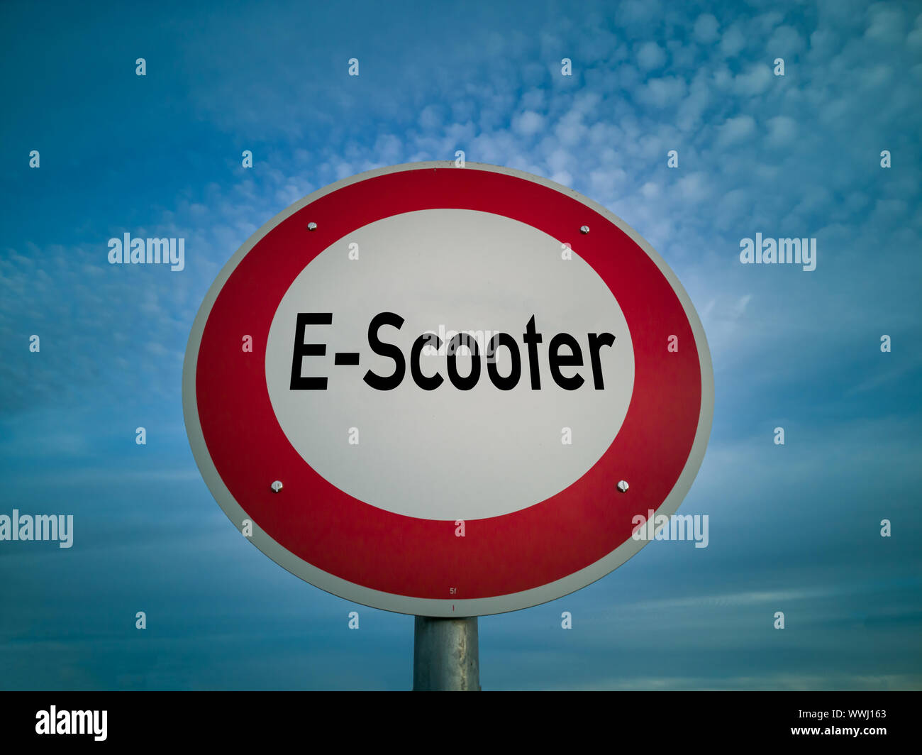 Road sign indicating a ban for E-Scooter Stock Photo - Alamy