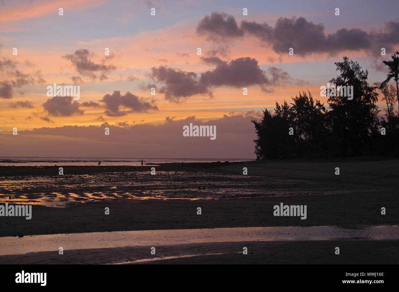 Afterglow sunset mauritius hi-res stock photography and images - Alamy