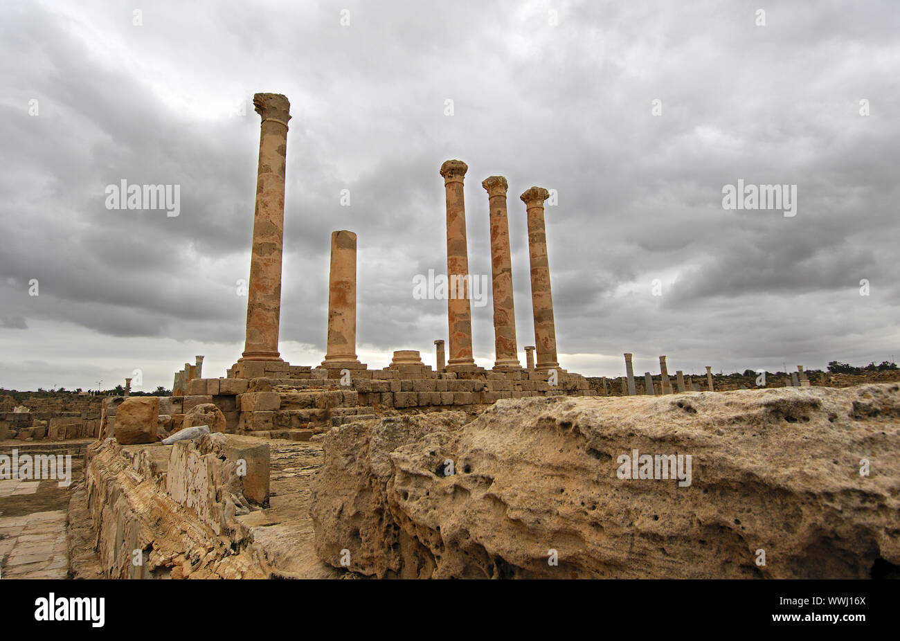 Libya Sabratha Column Pillar High Resolution Stock Photography and ...