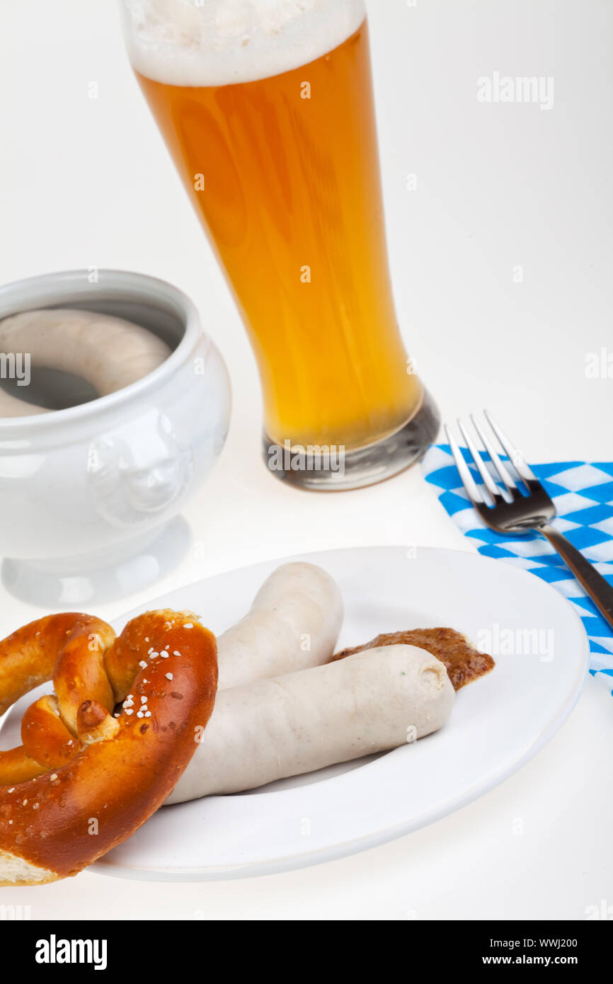 typical bavarian snack called brotzeit, south germany Stock Photo - Alamy