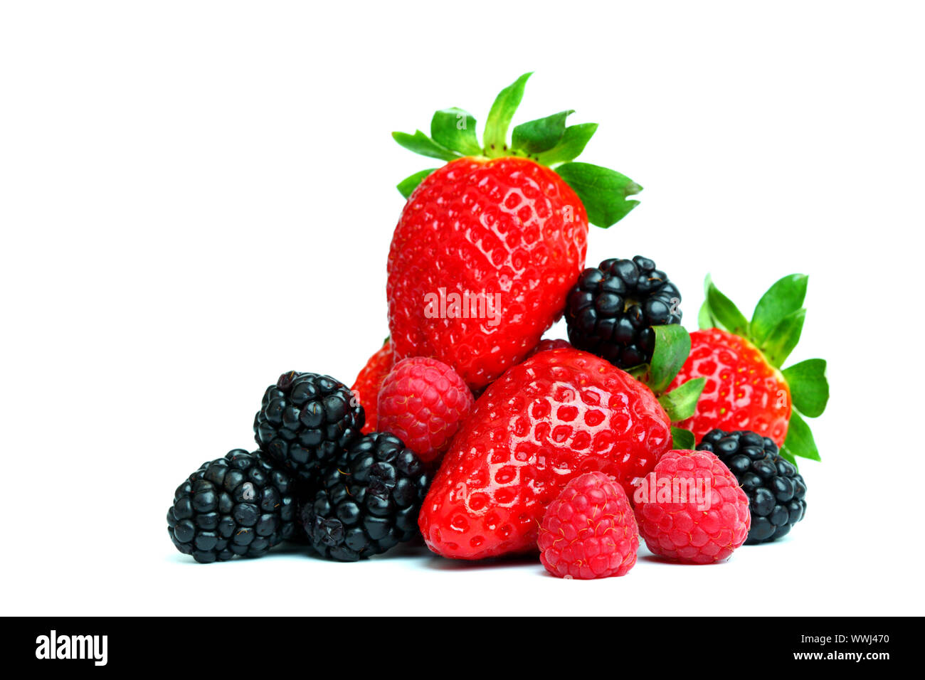 big berry pile isolated on white Stock Photo - Alamy