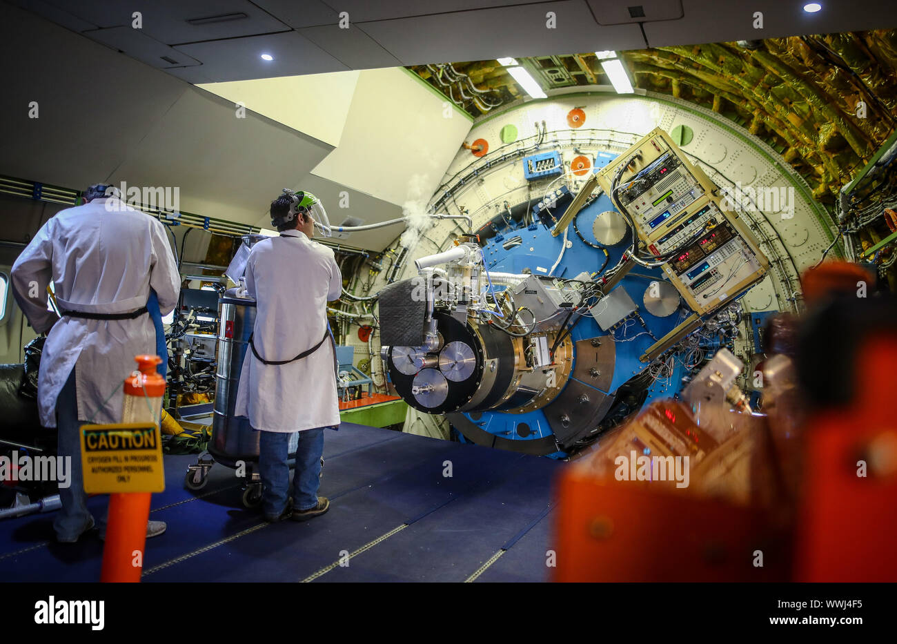 Stuttgart, Germany. 16th Sep, 2019. NASA researchers are working in the flying observatory ...