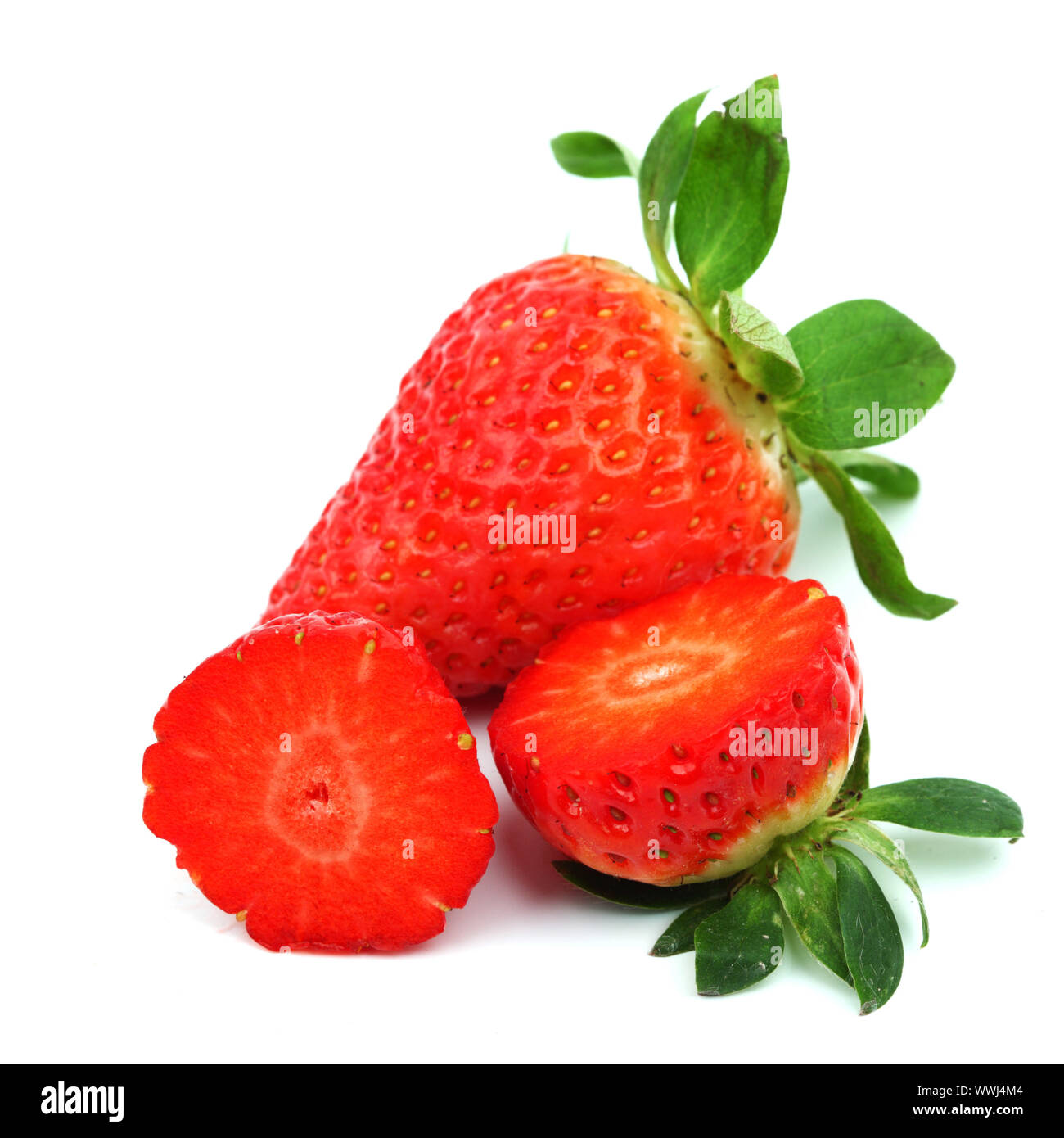 strawberry pile isolated Stock Photo - Alamy