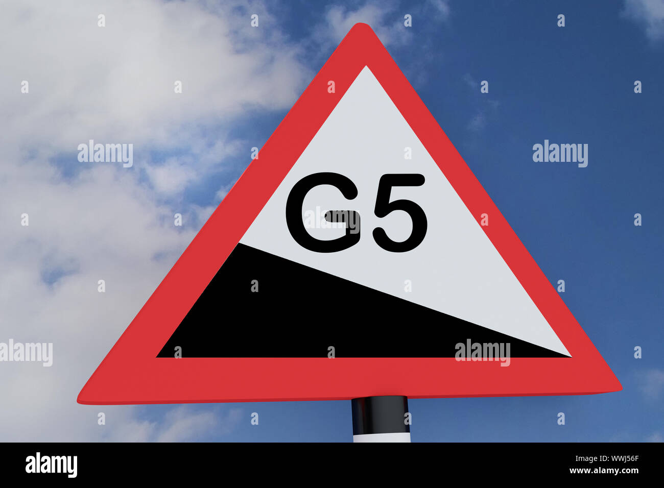 Radiation hazard warning road sign hi-res stock photography and images ...