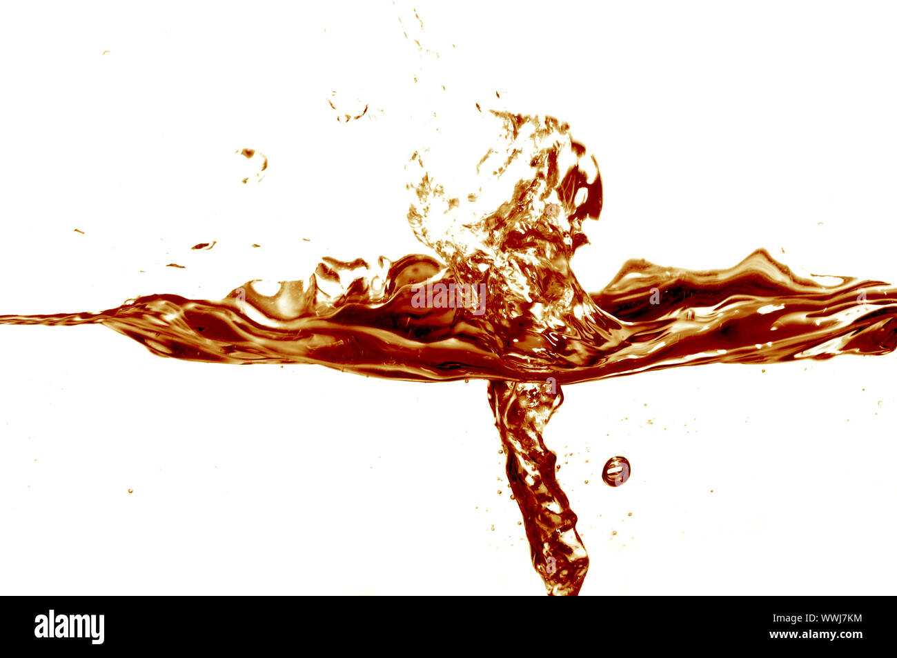 Cola Splash White Background