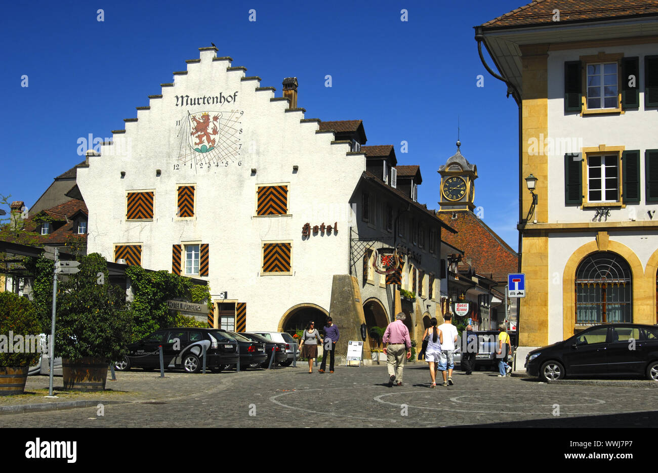 Switzerland Europe Murten City Morat High Resolution Stock Photography ...