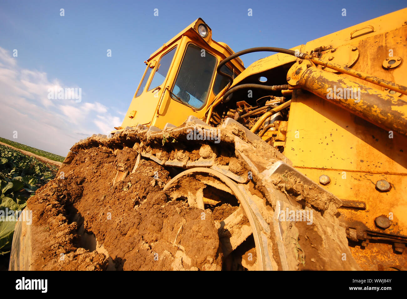 Large excavator working Stock Photo - Alamy