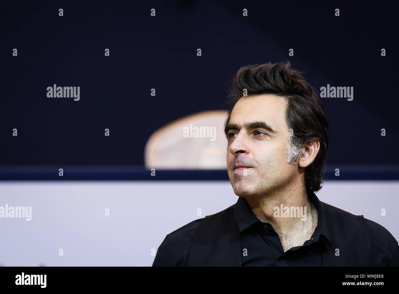 Ronald Antonio O'Sullivan of England reacts at the awarding ceremony of ...