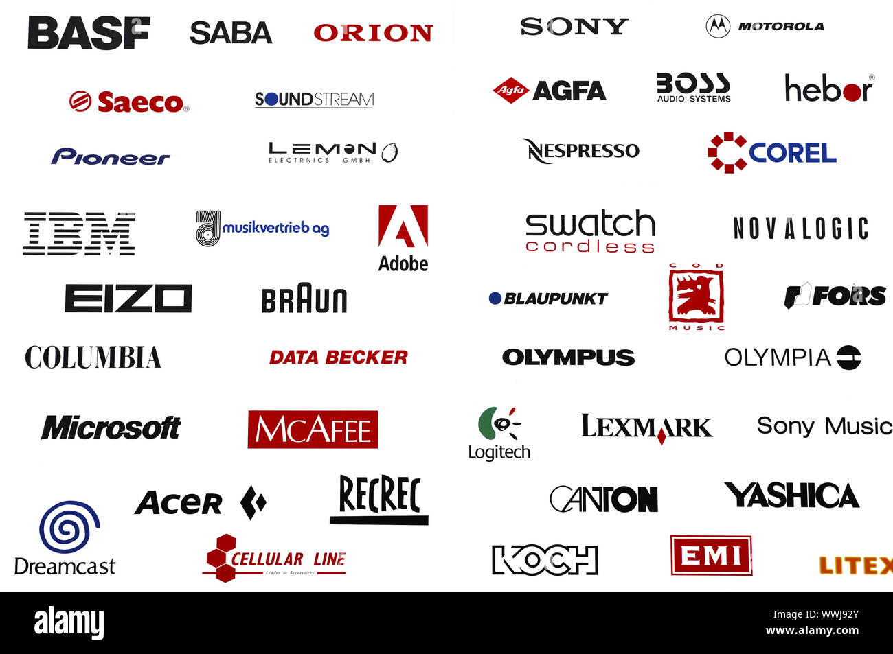 Brand logo advertisement Cut Out Stock Images & Pictures - Alamy