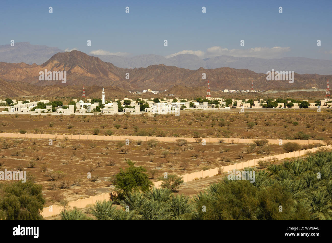 Dorf Jabrin, Hajar al Gharbi Berge, Oman Stock Photo - Alamy