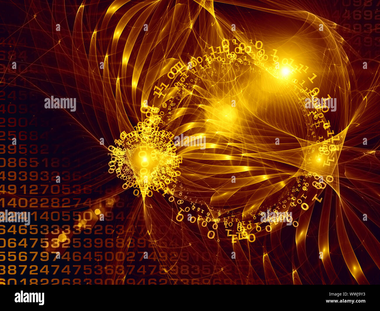 Interplay of numbers and light forms on the subject of mathematics ...