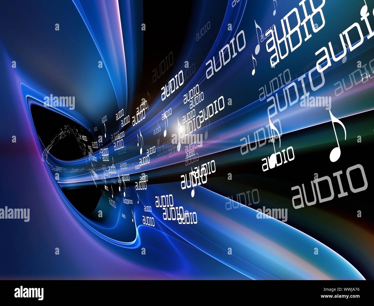 Interplay of abstract forms and musical symbols on the subject of music ...