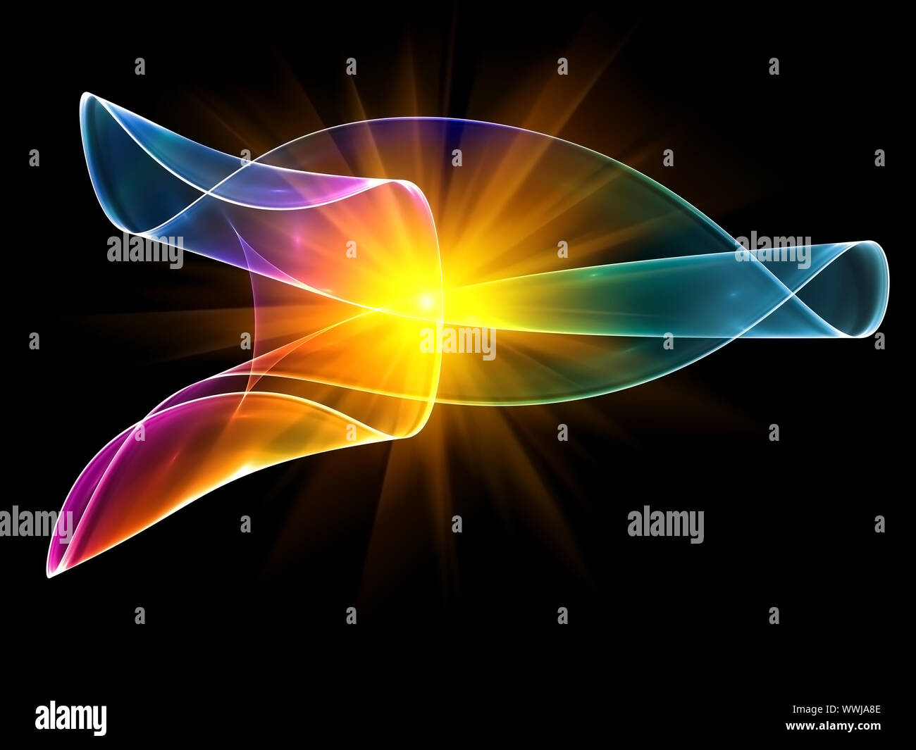 Conceptual interplay of hi-res shapes on the subject of light, space ...