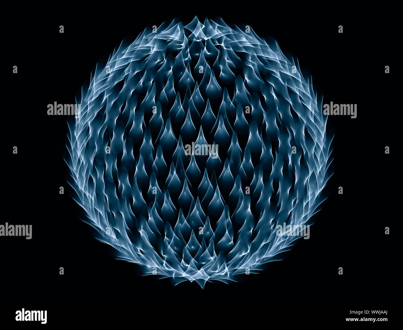 Delicate, mathematically generated forms suitable for use in scientific ...