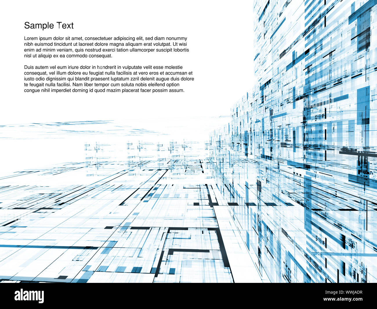 Conceptual interplay of perspective lines, shapes and symbols on the ...