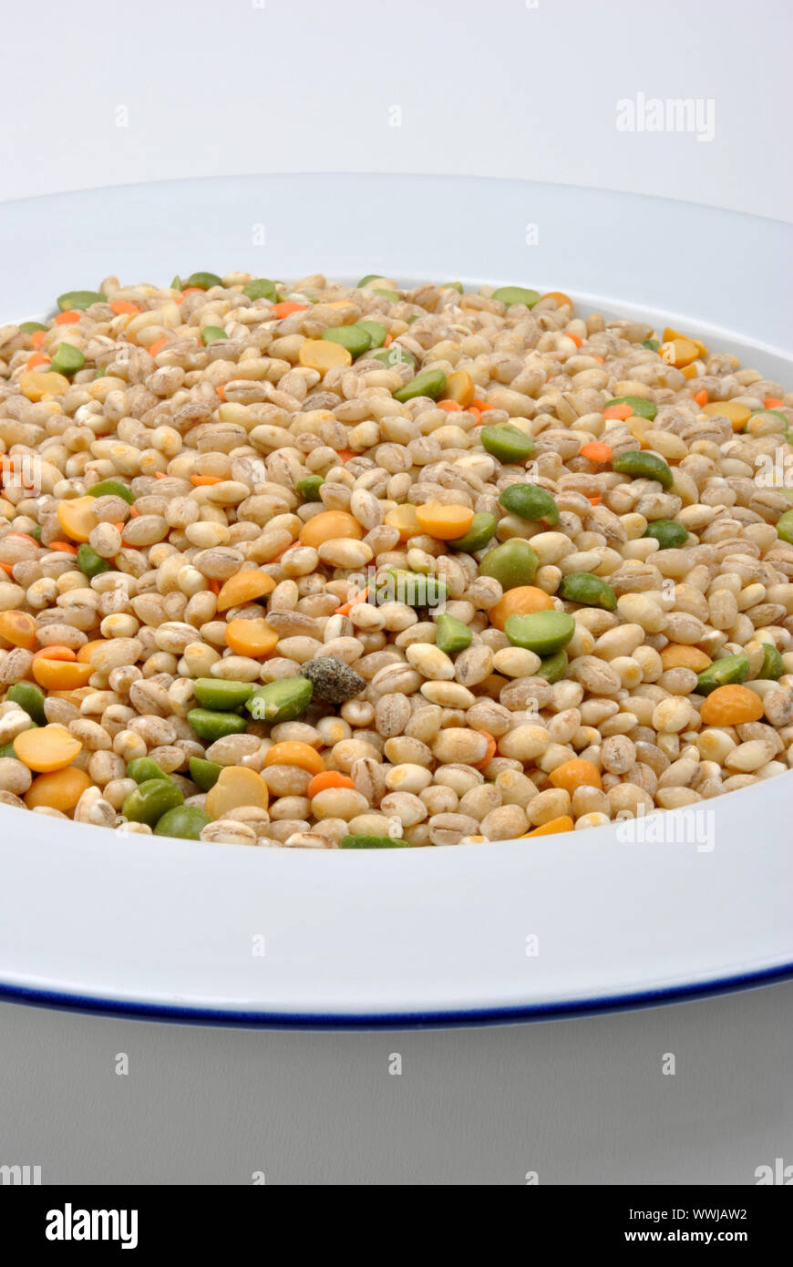 soup mix, organic barley, lentil, split pea Stock Photo - Alamy