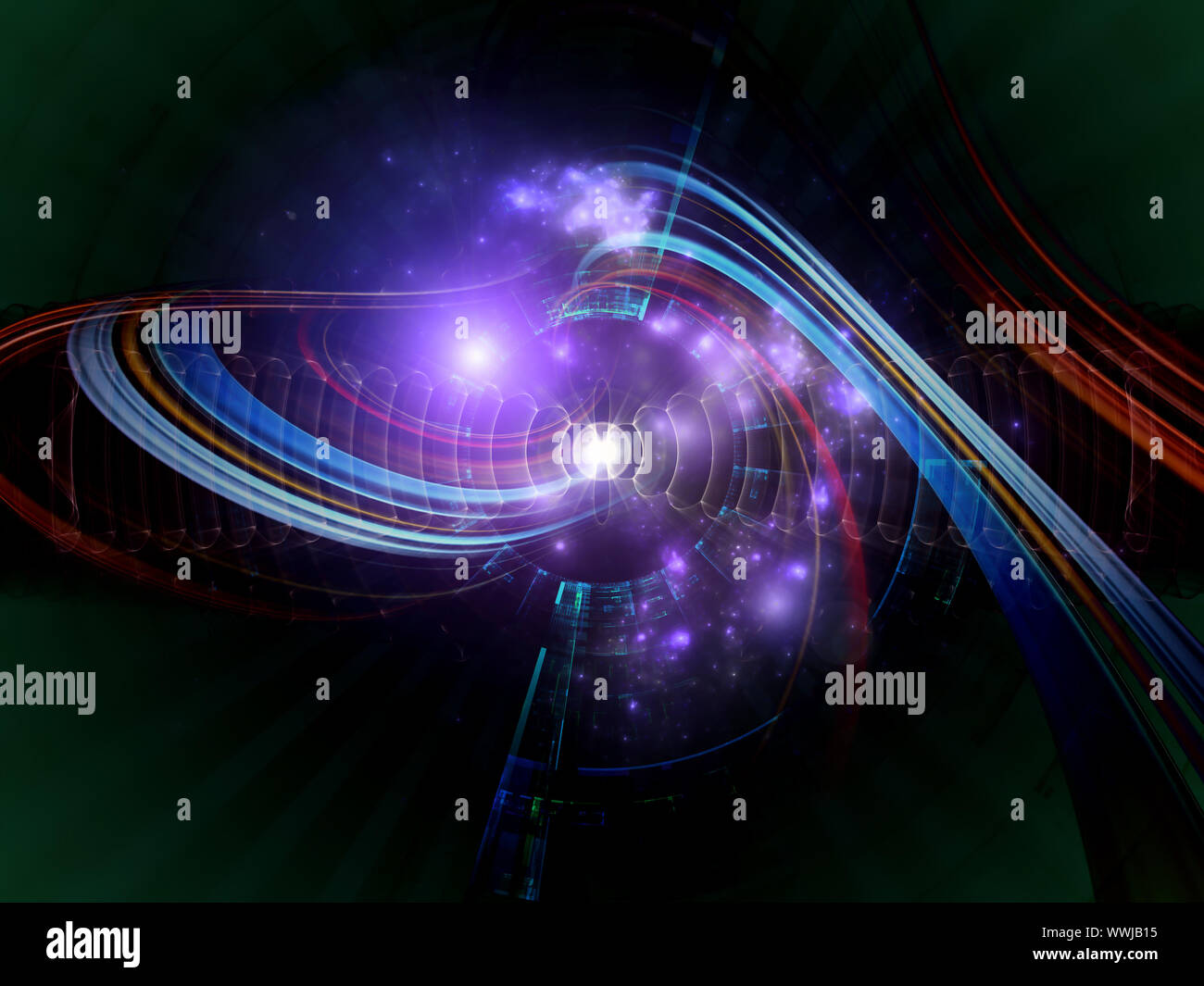 Arrangement of radial and circular geometric forms, dynamic shapes and ...