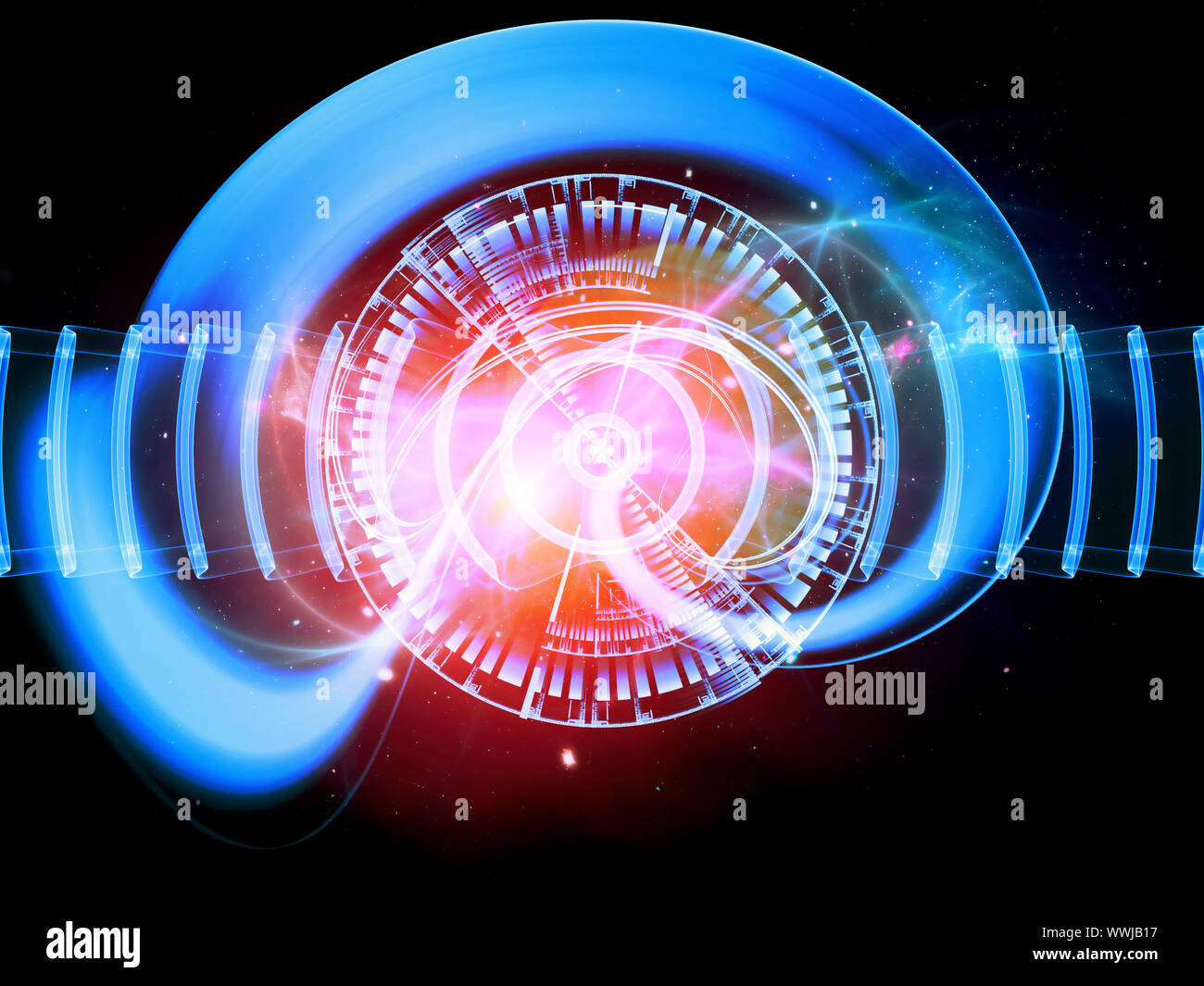 Arrangement of radial and circular geometric forms, dynamic shapes and ...