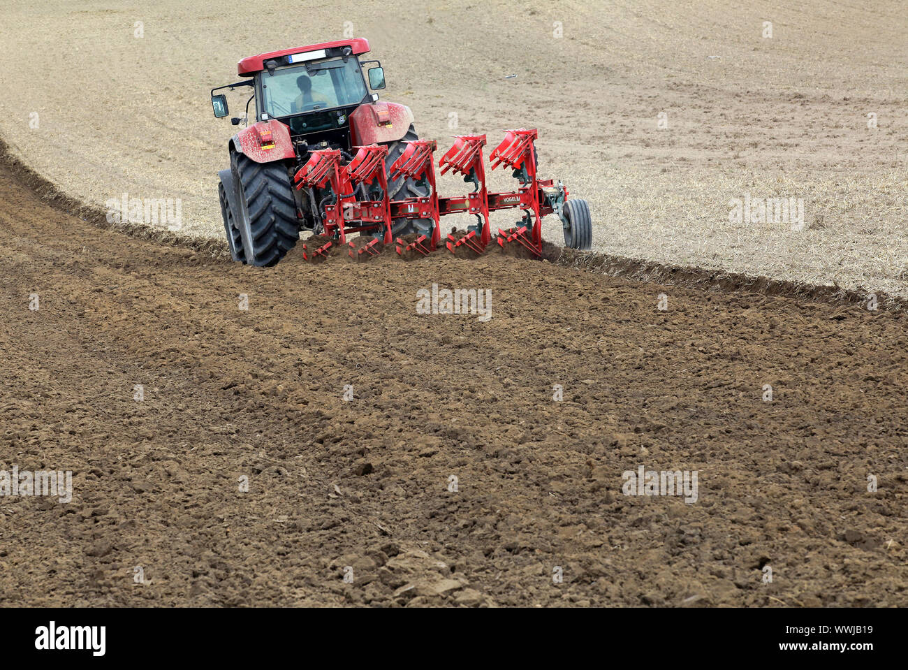 Plough tractor hi-res stock photography and images - Alamy