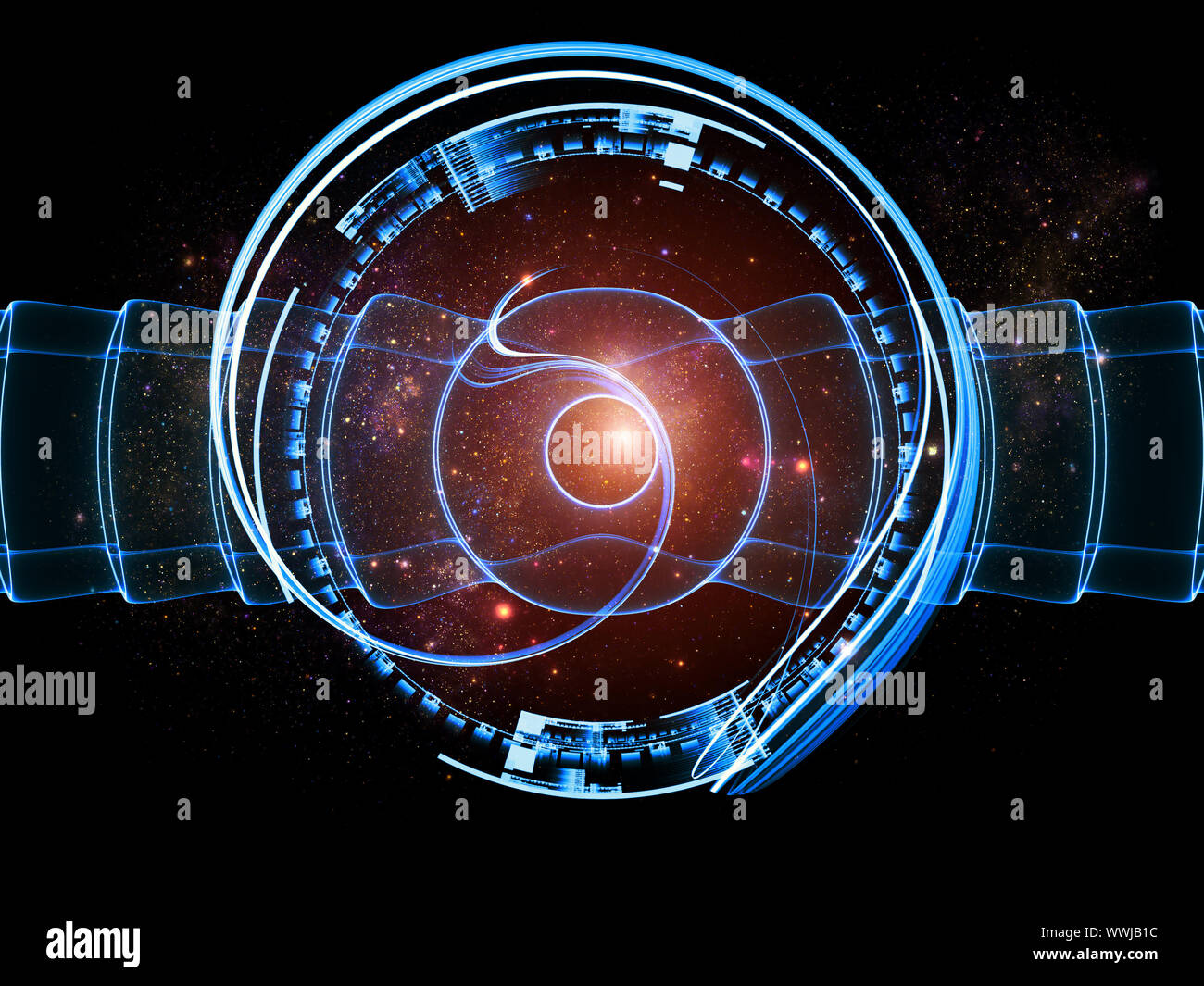 Arrangement of radial and circular geometric forms, dynamic shapes and ...