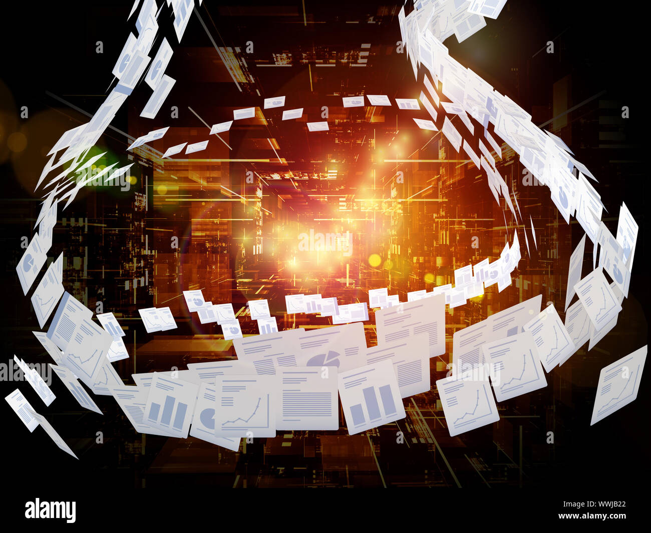 Interplay of documents and technological background in three ...