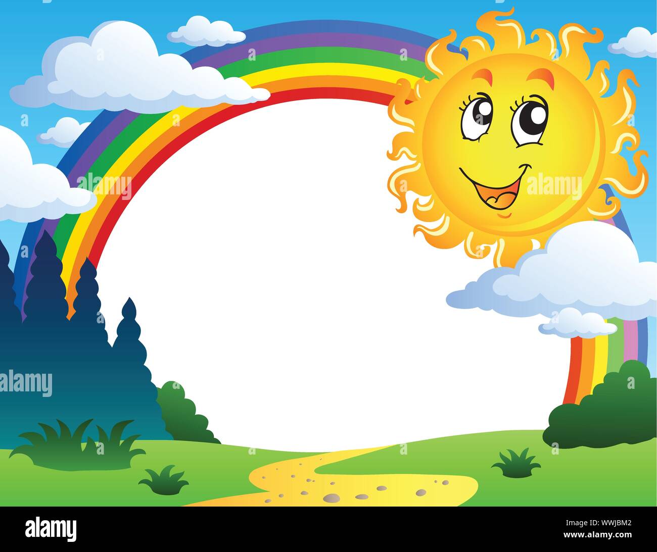 Sunray scenery Stock Vector Images - Alamy