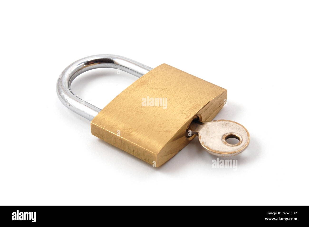 new padlock isolated on a white background Stock Photo - Alamy