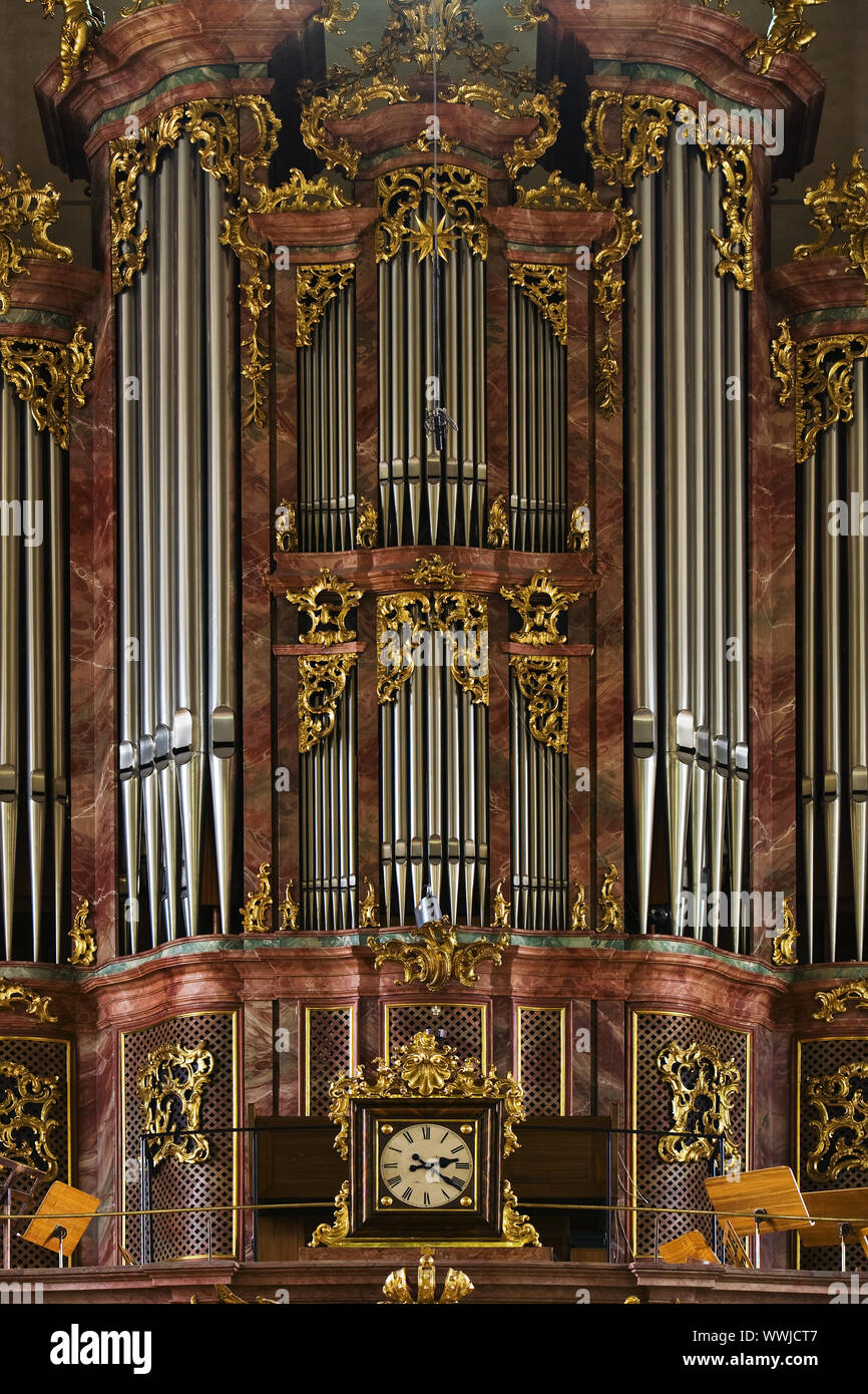 church organ in the Dom of Graz, Styria, Austria, Europe Stock Photo ...