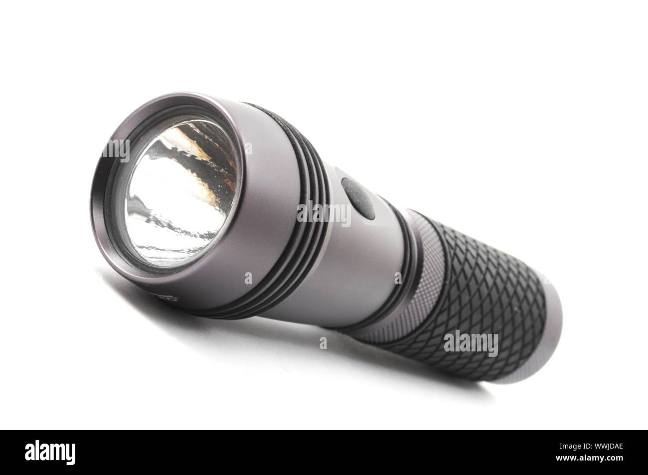 outdoor flashlight isolated on a white background Stock Photo - Alamy